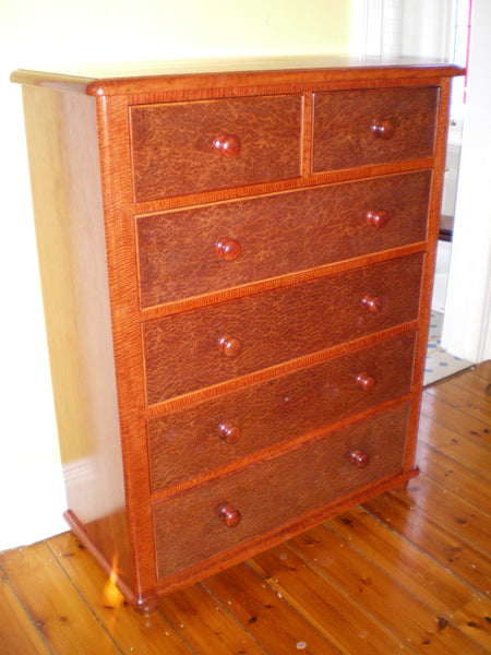 Chest of Drawers in federation style, classic features and timbers ...